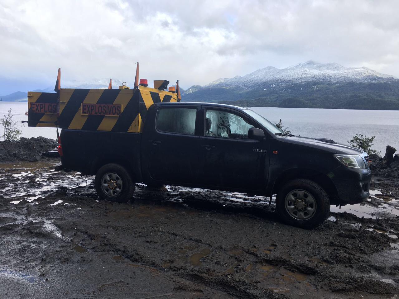 Camioneta Habilitada para el Transporte de Explosivos